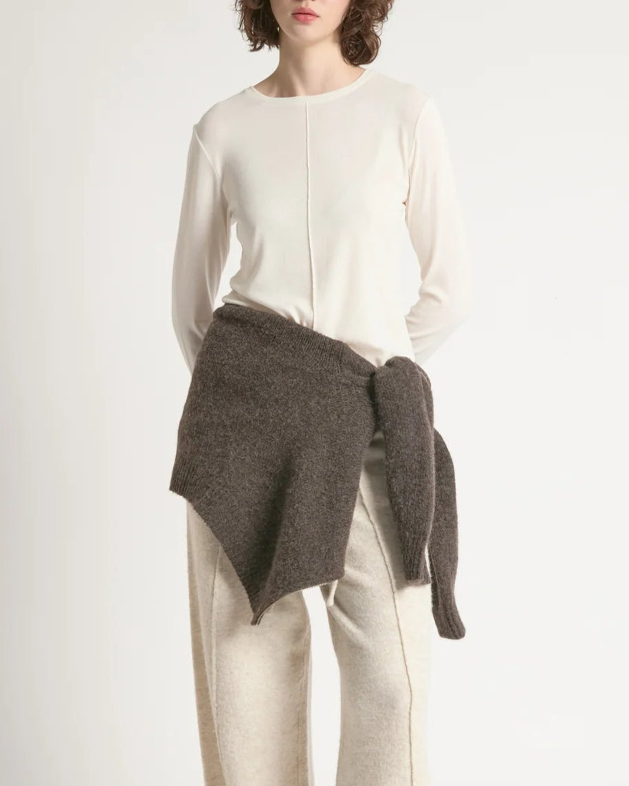 Josey Front Seam Top in Ivory – ish Boutique